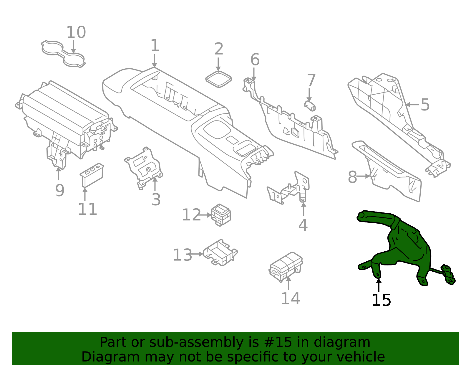 SU003-09608 - High-Quality Parking Brake Handle Assembly for 2022-2025 ...