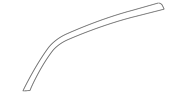 75552-04063 - Roof Drip Molding (Left) - 2005-2015 Toyota Tacoma | OEM ...