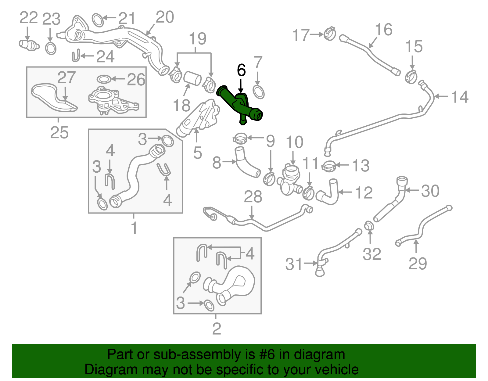 06E-121-045-AN - High-Quality Engine Coolant Pipe for 2015-2019 Audi ...