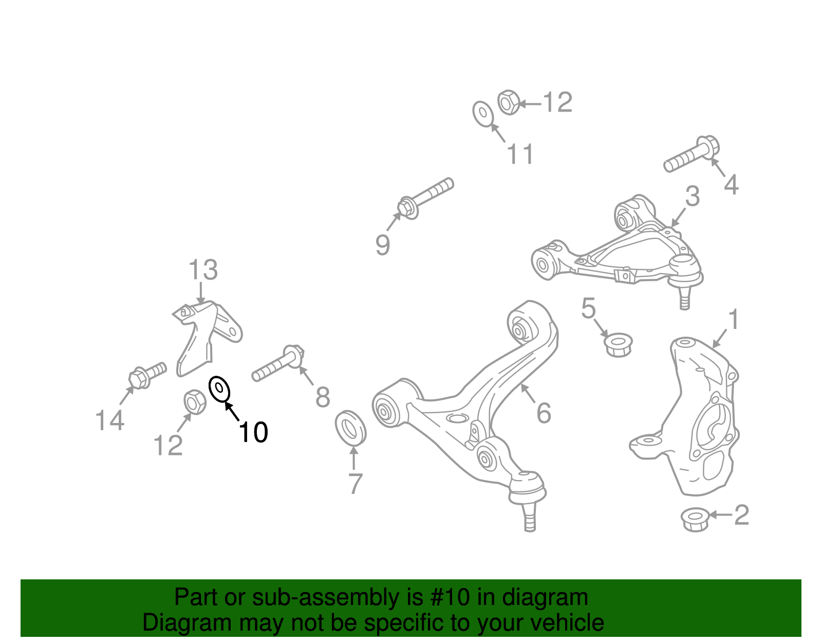 F151-28-473 - 2004-2024 Mazda - Lower Control Arm Adjust Cam | Mazda ...
