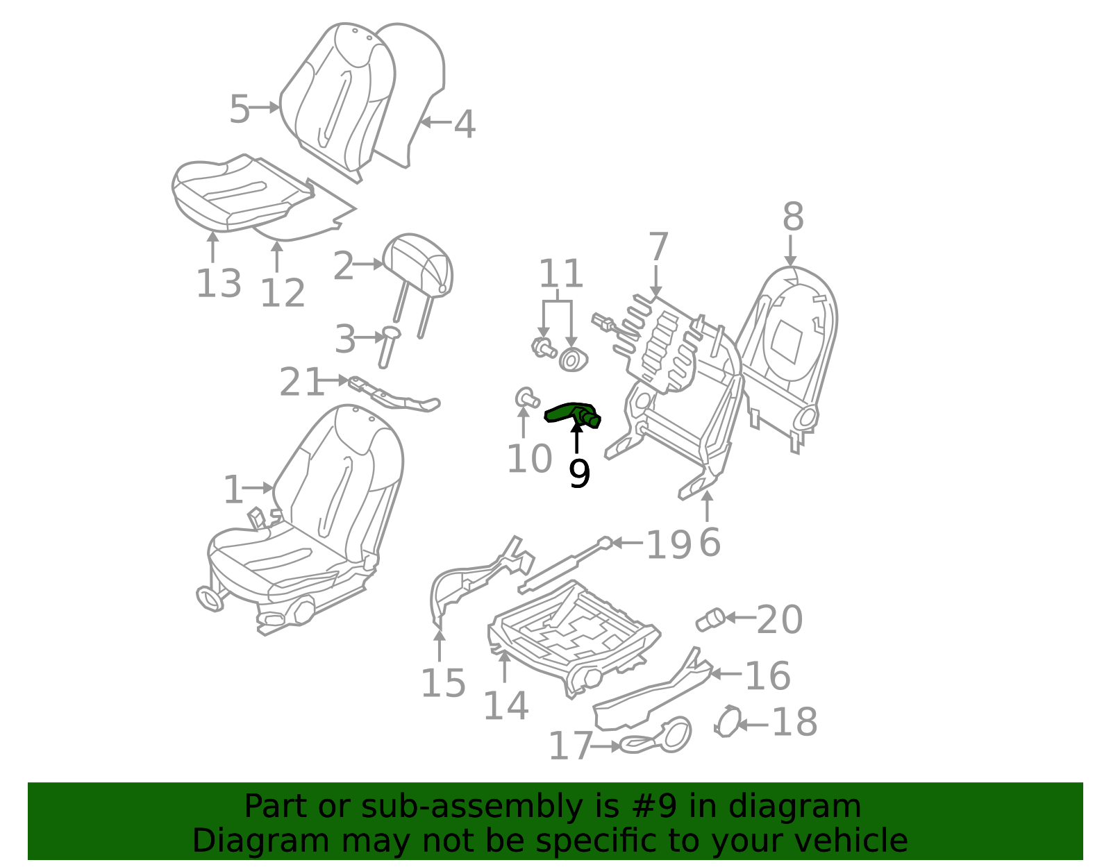 2002-2008 Mini Cooper Release Handle 52-10-7-075-069 | Mini Parts Direct