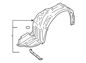 2012-2014 Subaru Impreza Fender Liner 59110FJ010 | Subaru Parts Store