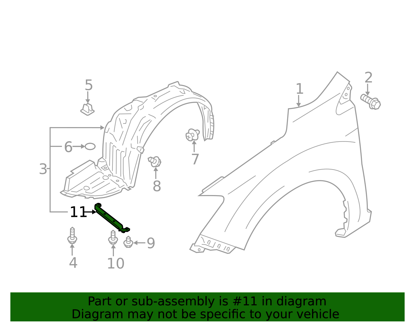 59123FJ000 - 2012-2014 Subaru Impreza - Retainer Plate | Subaru Parts HQ