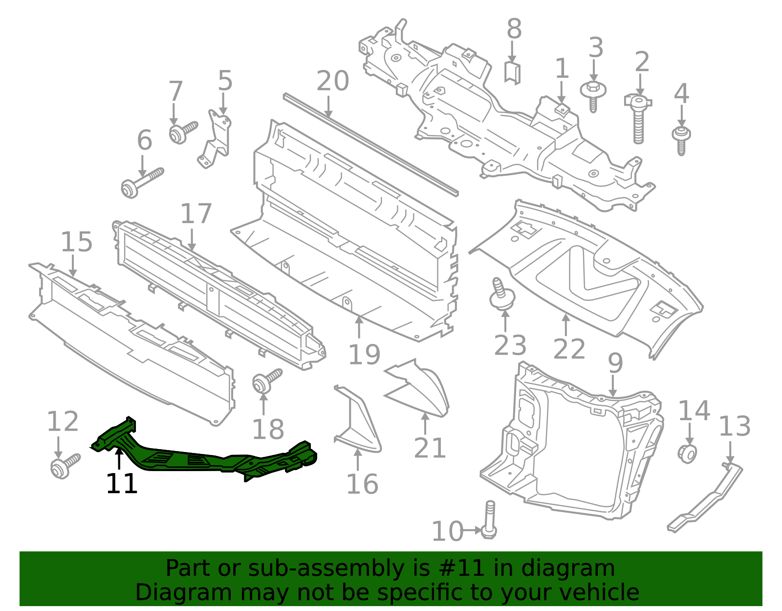2015-2018 Porsche Macan Upper Bracket 95B-807-889-C | Porsche Marin