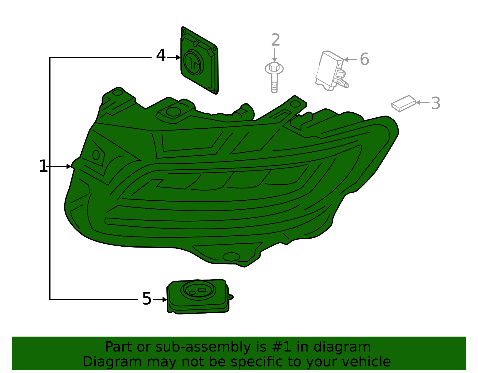 Genuine OEM Ford Part - Composite Headlamp KA1Z-13008-AX | Genuine OEM ...