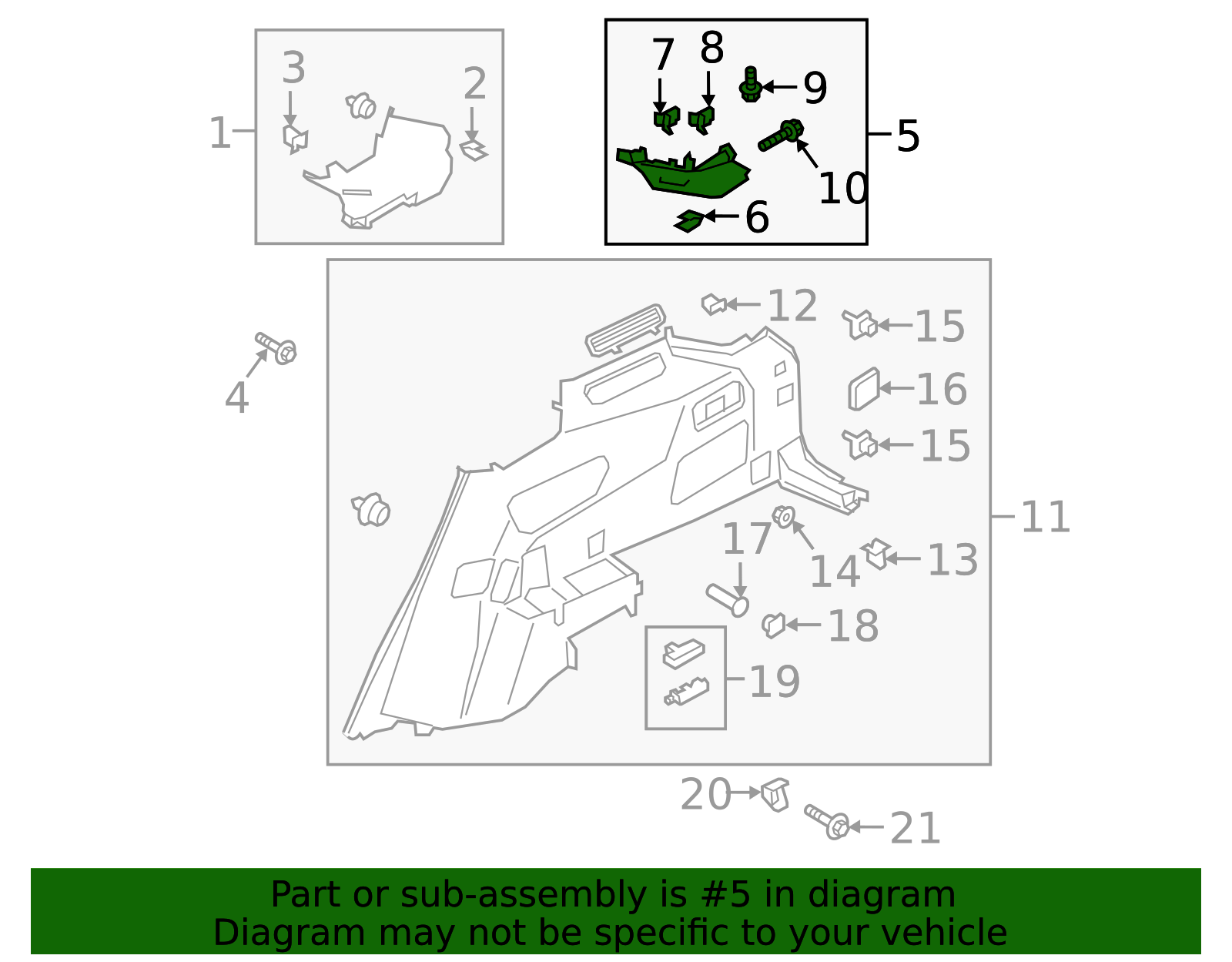 2020-2024 Ford Body D-Pillar Trim Panel LB5Z-7831011-CE | Awesome Parts ...