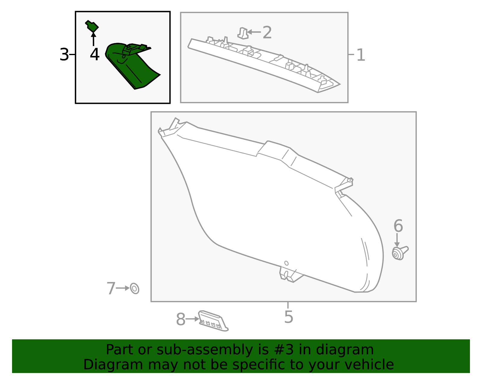 2015-2022 Chevrolet Trax Side Gate Trim - Passenger Side (RH) 95282406 ...