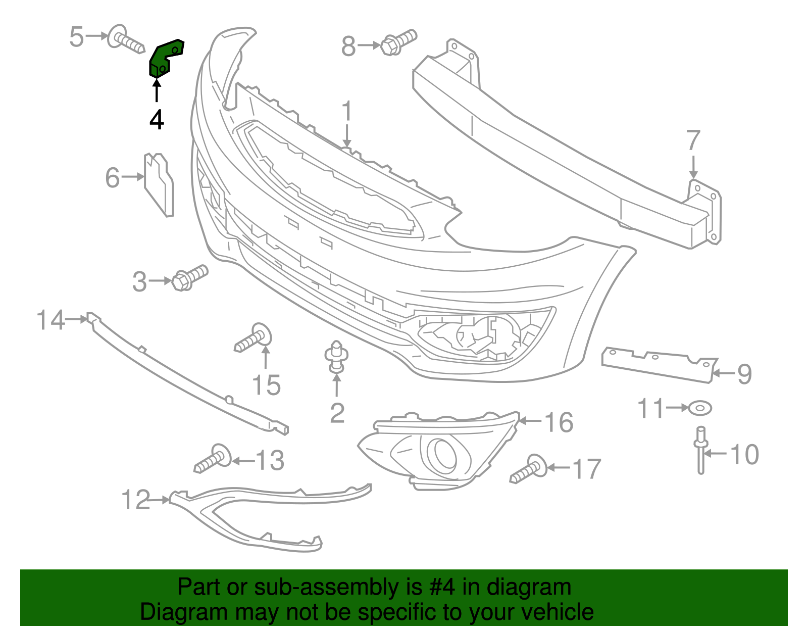 2018-2020 Mitsubishi Mirage Side Retainer 6400J139 | Mitsubishi Parts ...