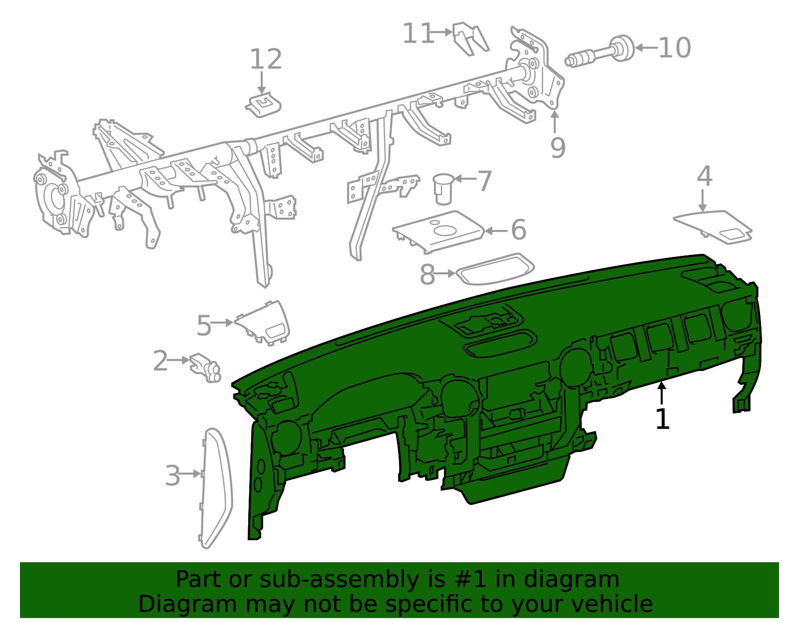 2014-2021 Toyota Tundra Instrument Panel 55301-0C050-C0 | OEM Parts Online