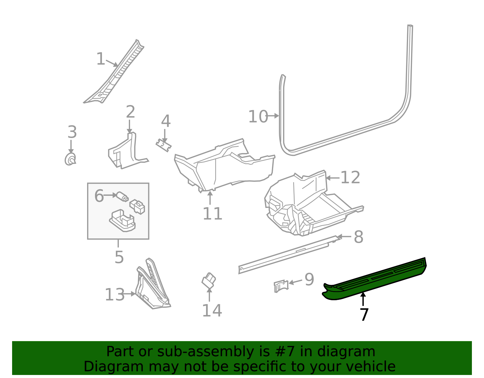 2010-2013 Mercedes-Benz Door Sill Plate 207-680-50-01-8N84 | Mercedes ...