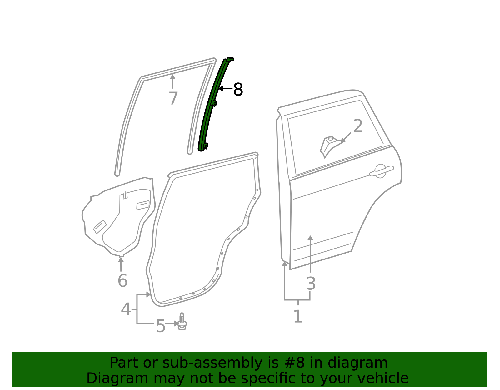 67408-42030 - High-Quality Door Window Division Bar for AutoNation Parts