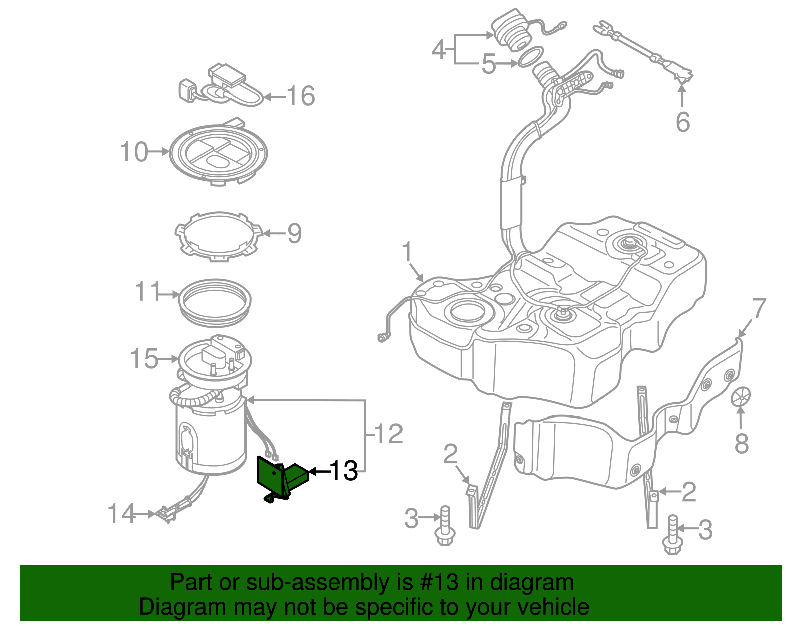 2006-2022 Volkswagen Sending Unit 3C0-919-673 | vwpartscenter