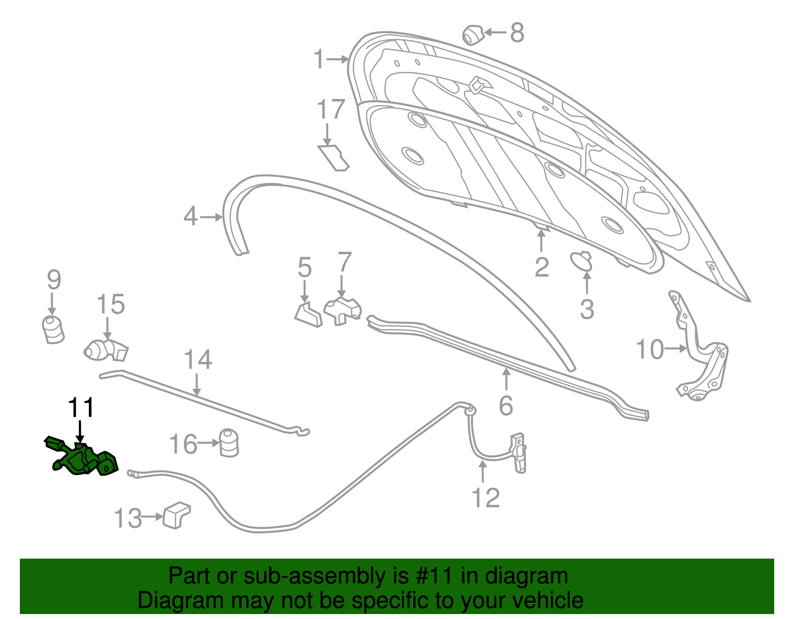 2011 Chevrolet Volt Hood Primary and Secondary Latch 19420431 | Shop ...