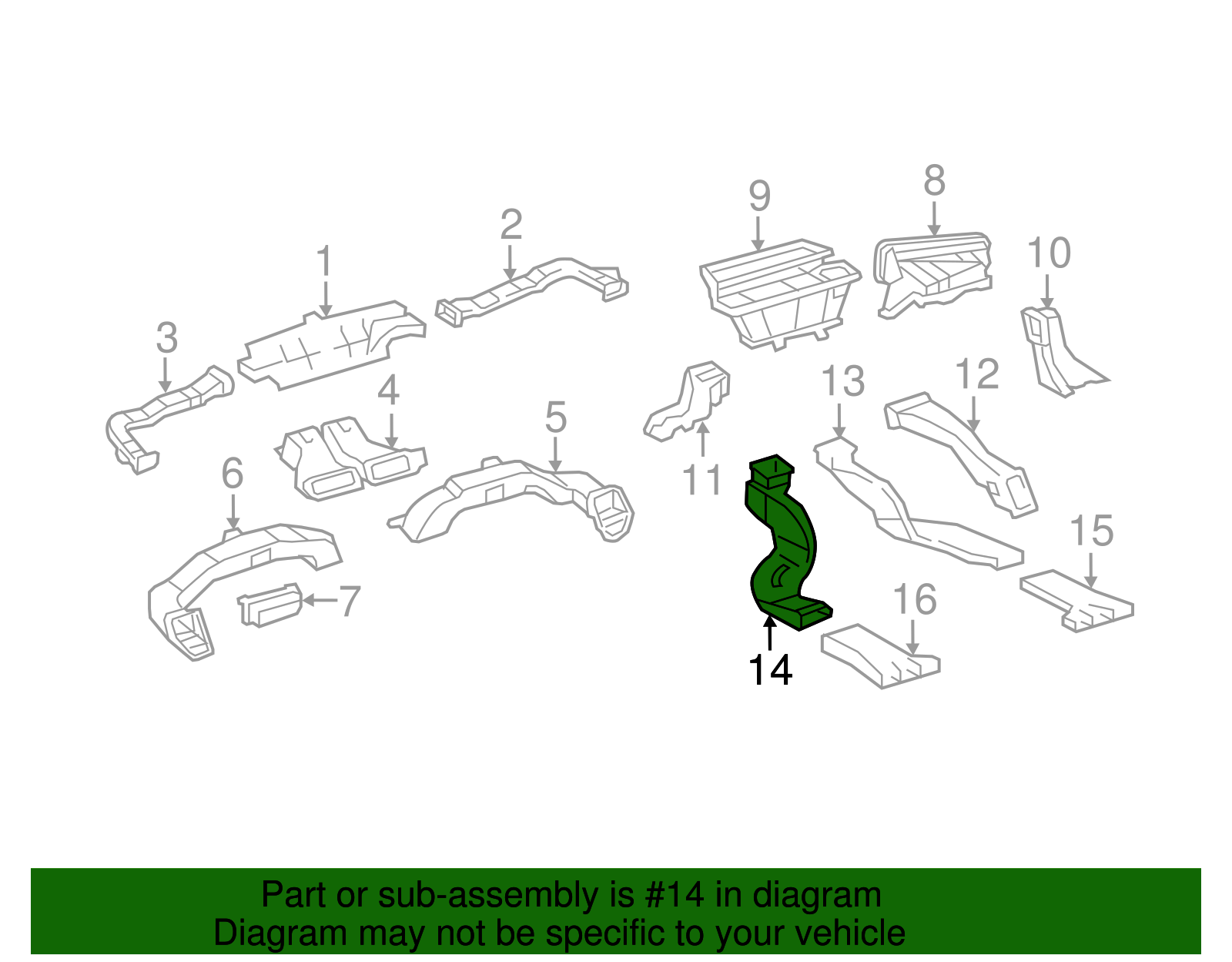 87213-07040 - High-Quality Floor Duct for 2005-2018 Toyota | AutoNation ...