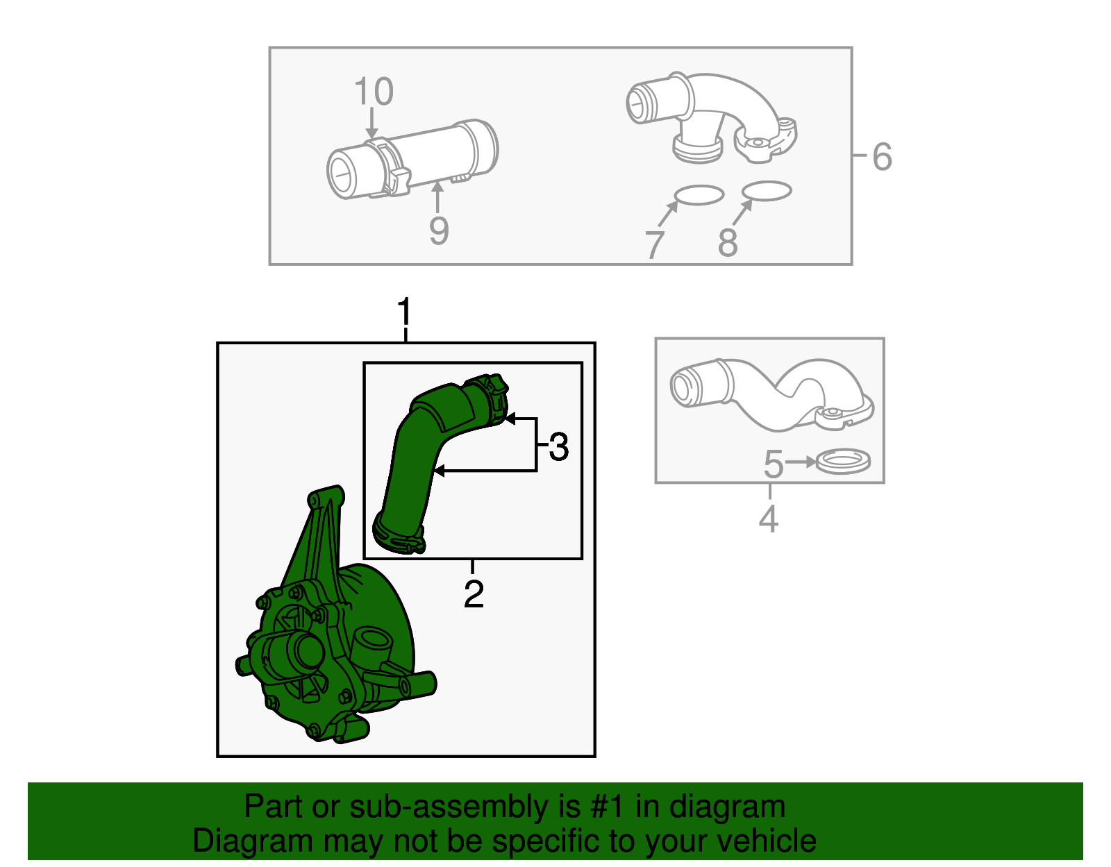 2003-2008 Jaguar S-Type Water Pump Assembly XR858919 | Jaguar Hartford ...