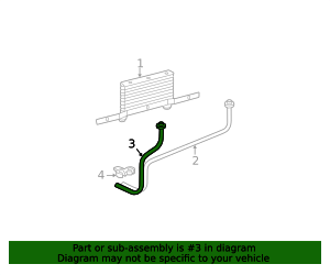 2001-2006 GM Automatic Transmission Fluid Auxiliary Cooler Inlet Line ...