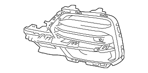 51117449688 - 2019-2023 BMW X5 Outer Grille (51-11-7-449-688) | BMW of ...