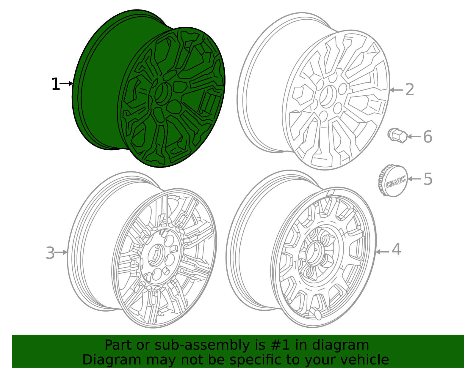 84570310 - 2019-2023 GMC - Wheel, Alloy | Partners Chevy