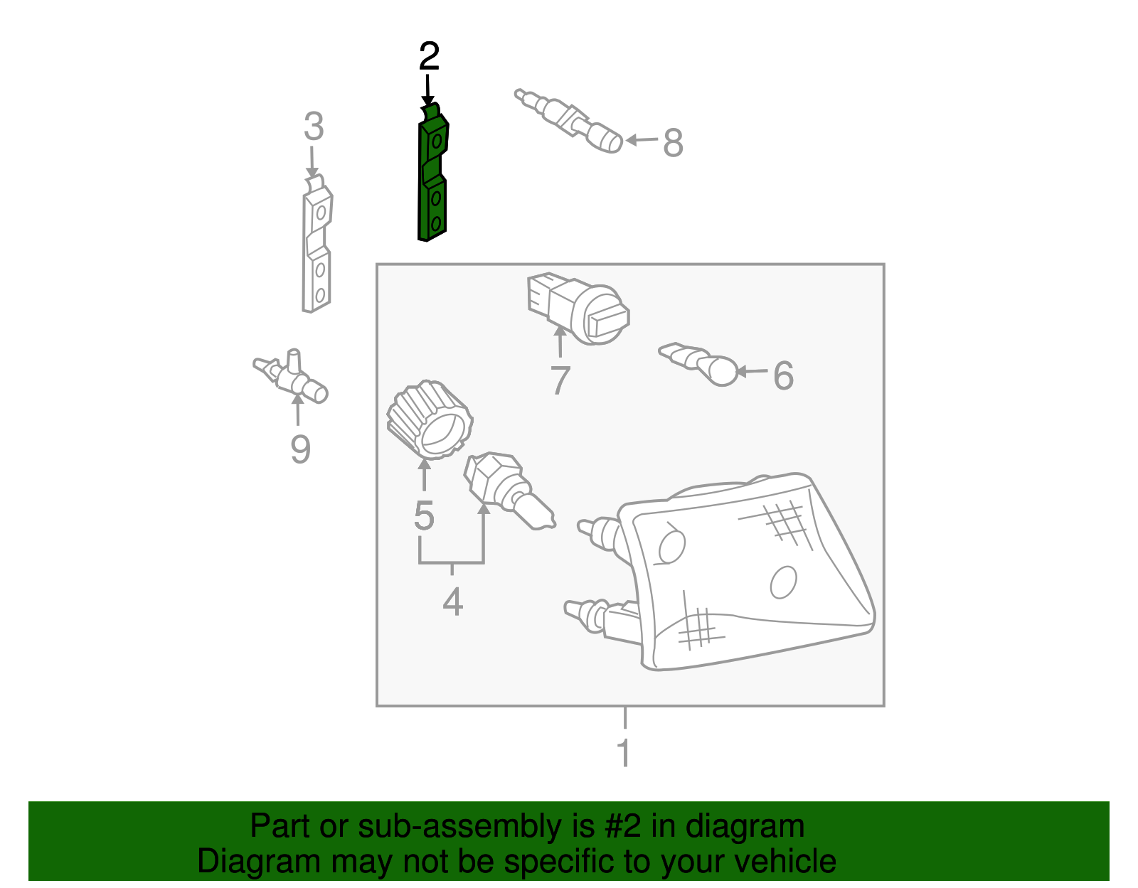 1L5Z-13N020-CA - Headlamp Assembly Retainer Clip - 2001-2011 Ford ...