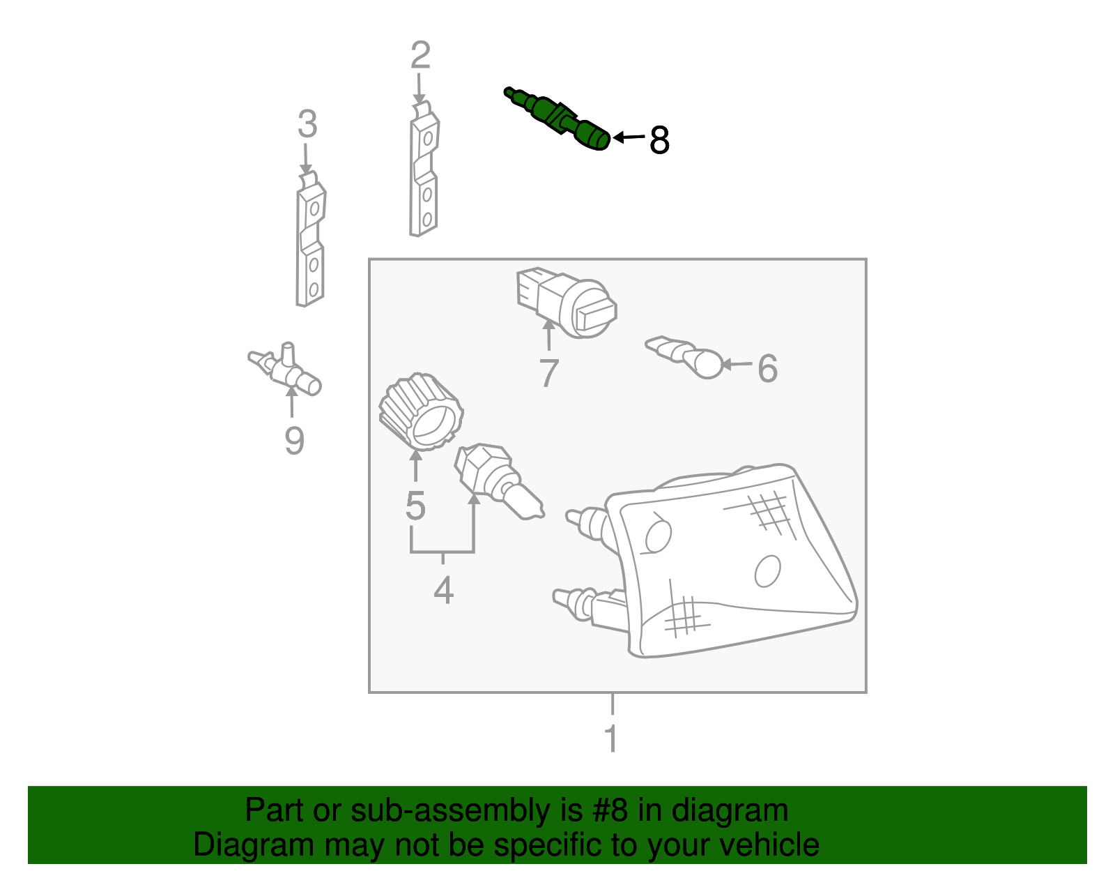 2001-2011 Ford Ranger OEM NEW 2001-2011 Ford Ranger Headlight Vertical ...