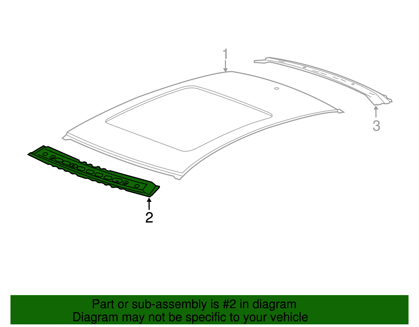 2014-2020 Chevrolet Impala Roof Front Header Panel 20958466 | Shop ...