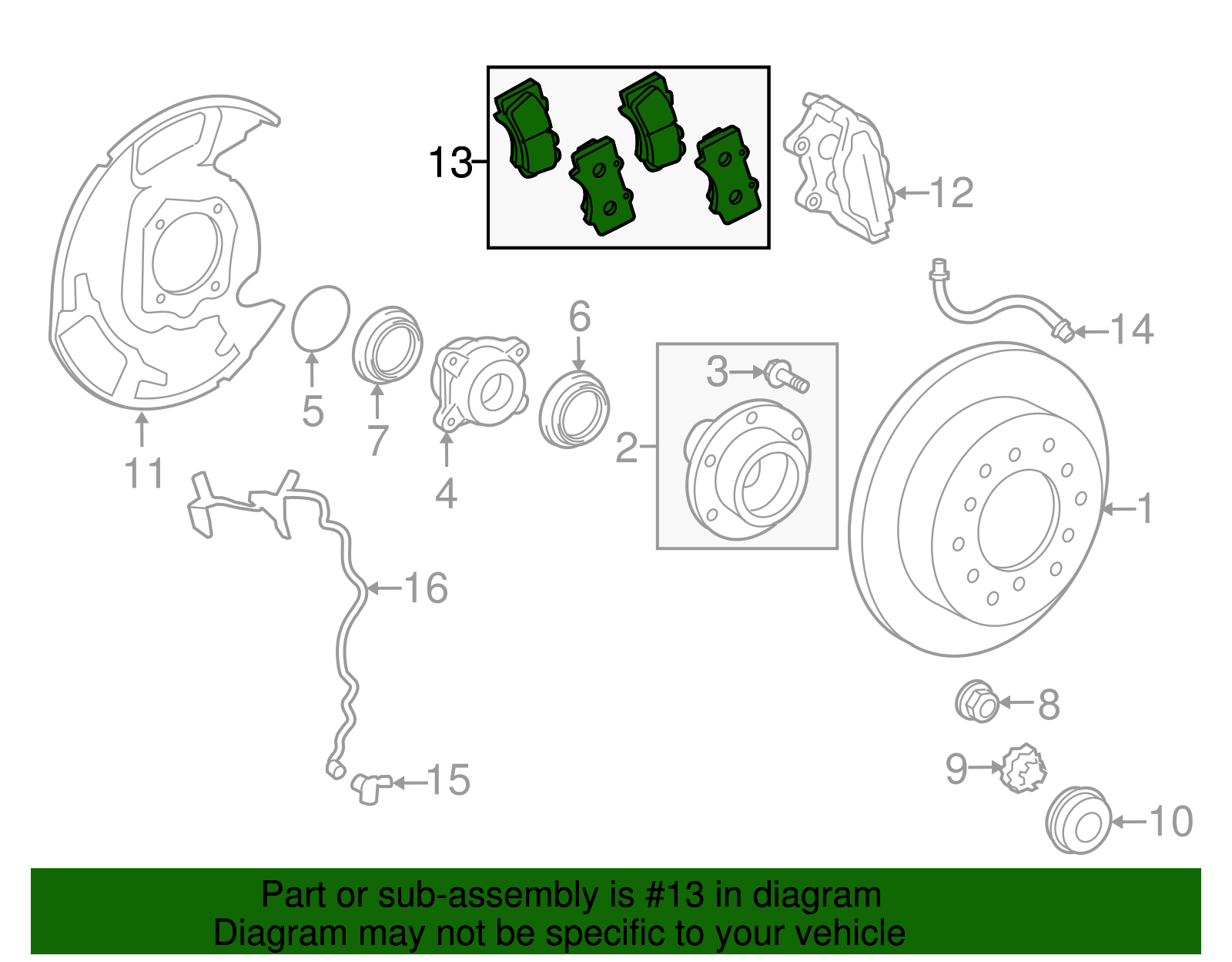 2008-2019 Lexus LX570 Disc Brake Pad Set Front 04465-60280 | OEM Parts ...