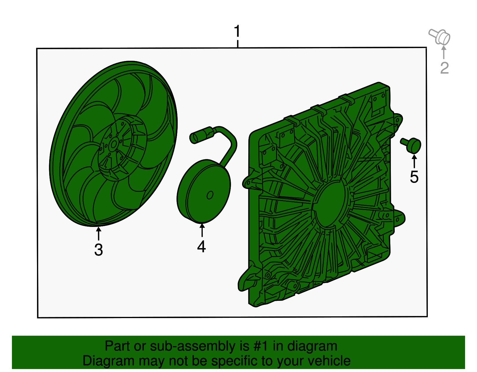 2018-2021 GM Engine Cooling Fan 84725045 | Shop Matick Parts