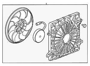 2018-2021 GM Engine Cooling Fan 84725045 GM | GMPartsDirect.com