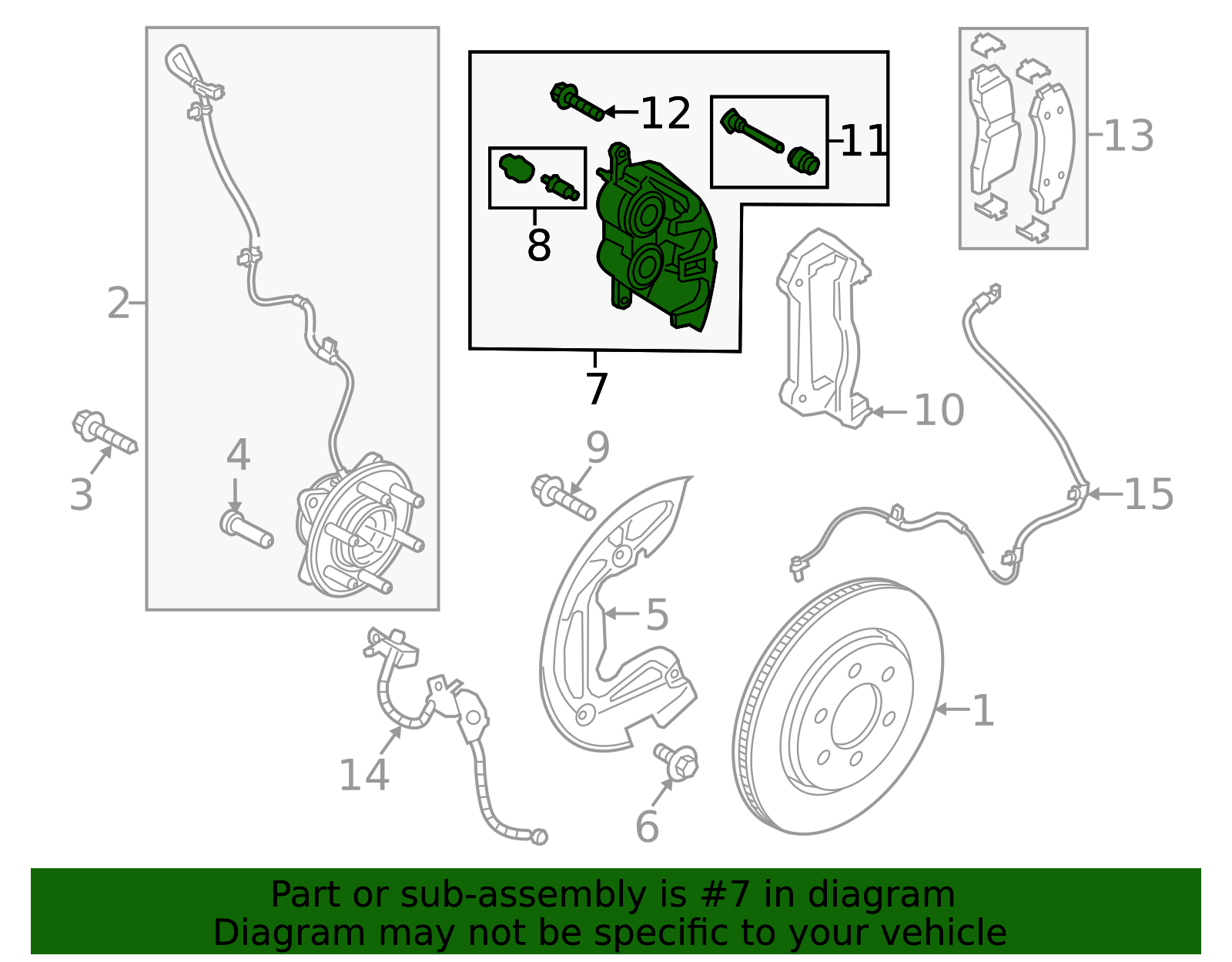 2021-2025 Ford F-150 Disc Brake Caliper ML3Z-2B121-D | Ford OEM Parts ...