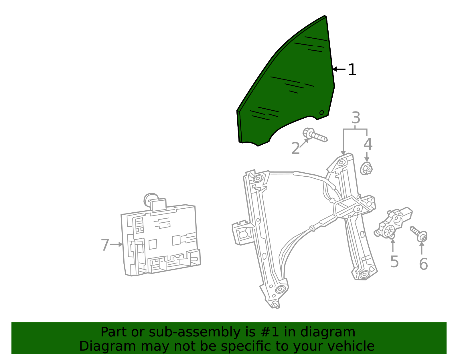 4M8-845-021-C - Glass 2019-2024 Audi | Audi OEM Parts Guy