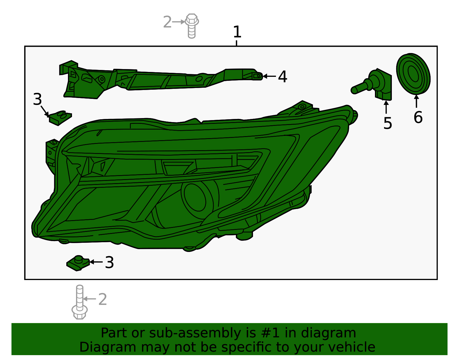 2016-2022 Honda Headlamp Assembly 33150-TG7-A21 | Cheaper Honda Parts