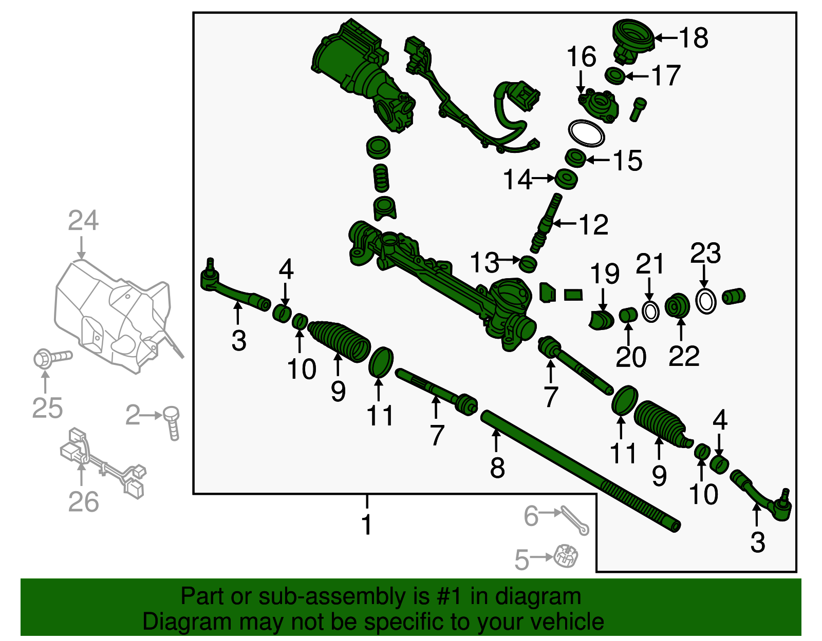 57700-C5101 - Gear Assembly 2016-2018 Kia Sorento | Kia.Parts Store