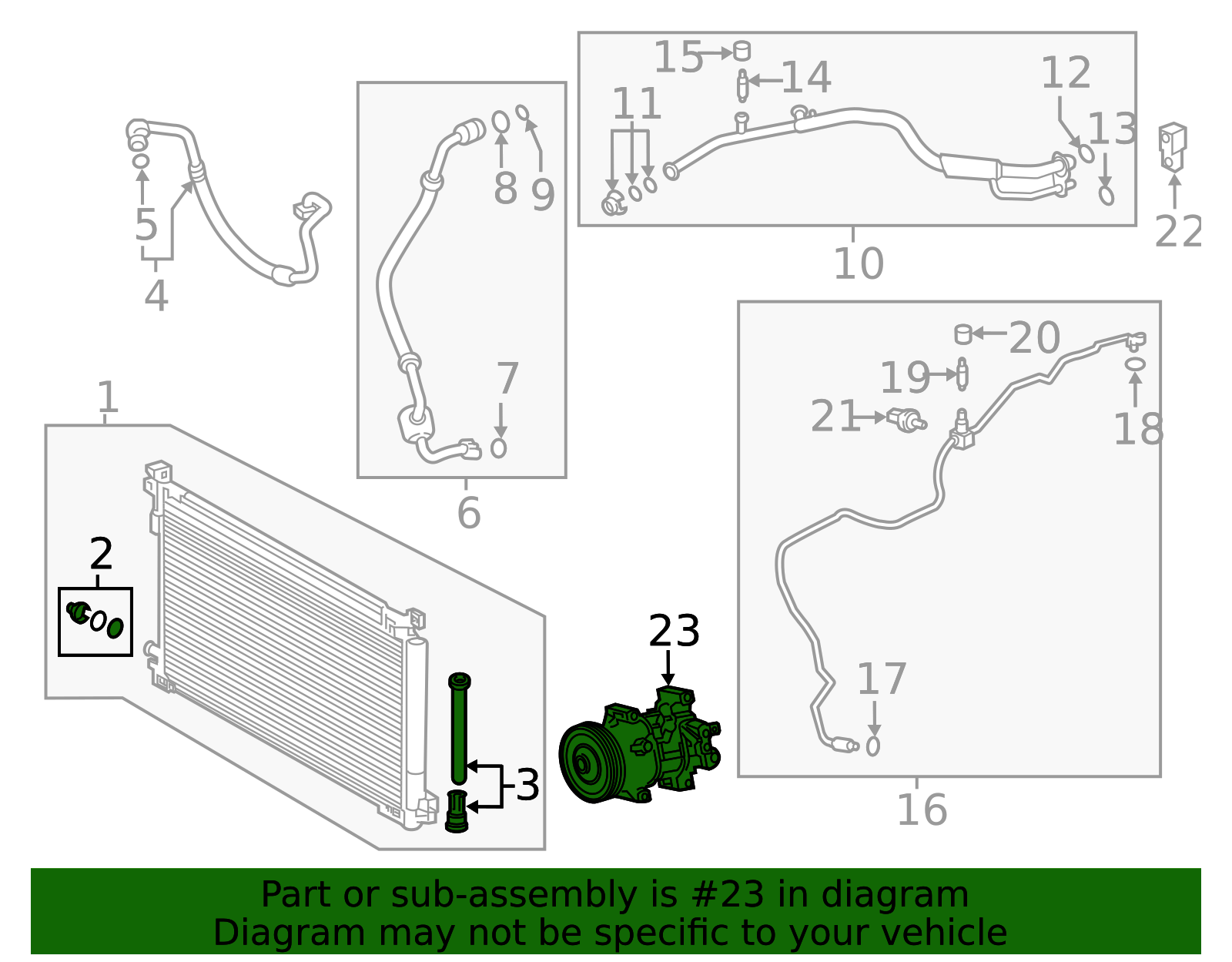 2019-2025 Toyota A/C Compressor 88310-02B60 | Toyota Parts Center