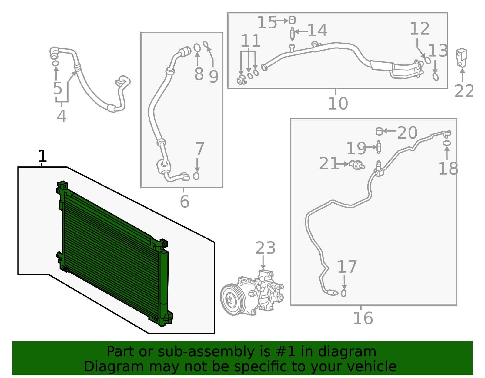 2023-2025 Toyota Condenser Assembly 884A0-02130 | Toyota Parts Center