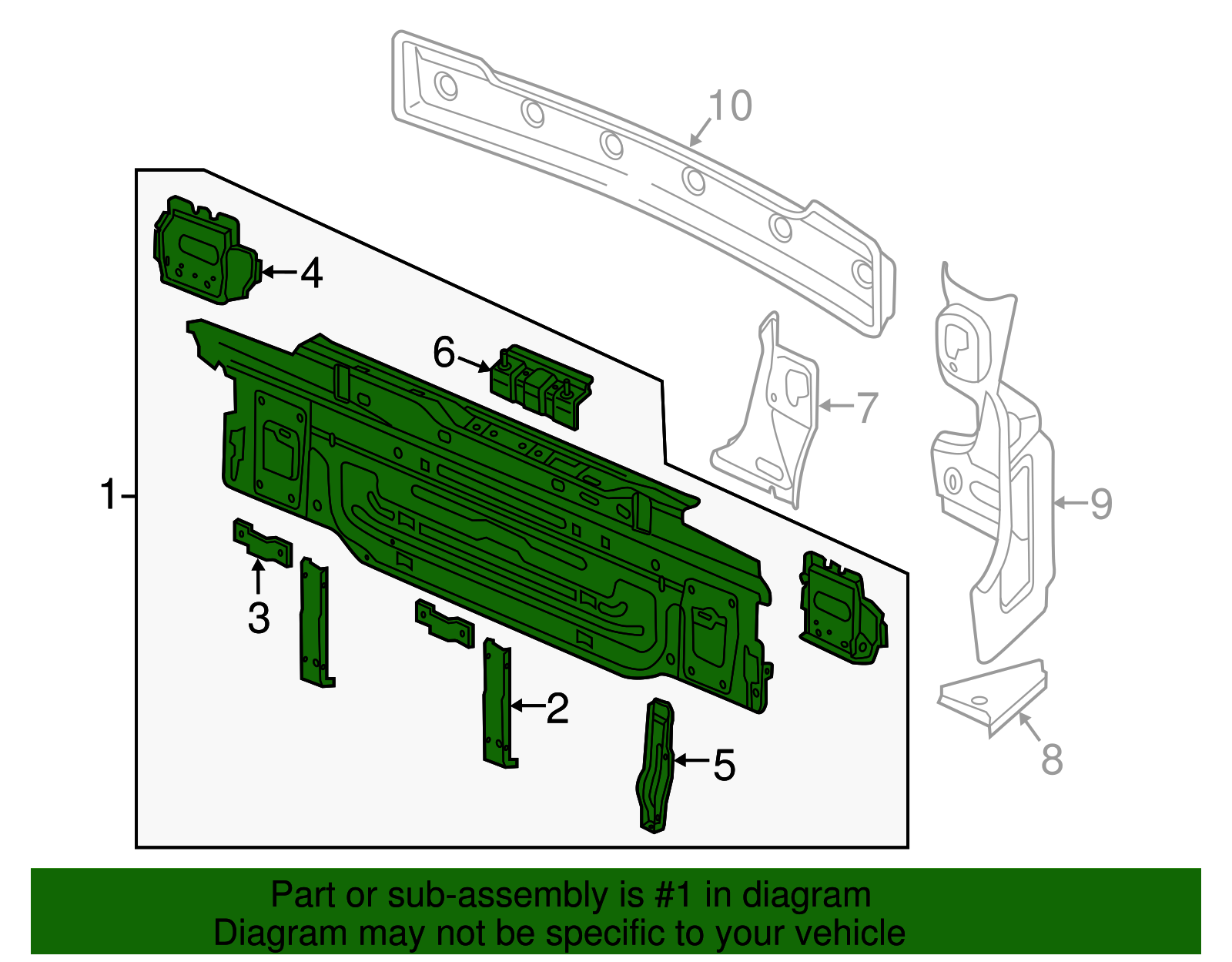 5G6-813-301-B - Rear Body Panel 2015-2021 Volkswagen | Volkswagen Parts ...