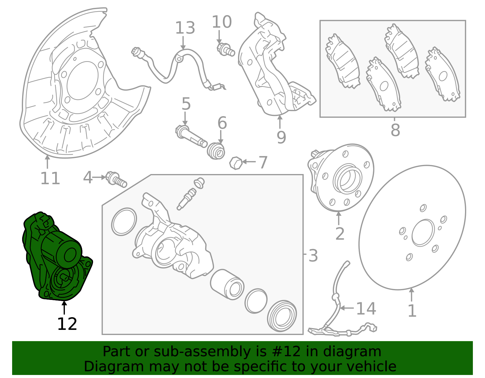 2023-2025 Toyota Prk Brake Actuator 46310-47010 | Toyota Parts Center