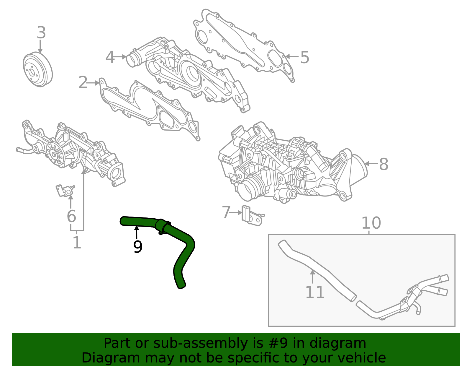 2021-2025 Genesis Engine Coolant Hose 25469-3N100 | OEM Parts Online