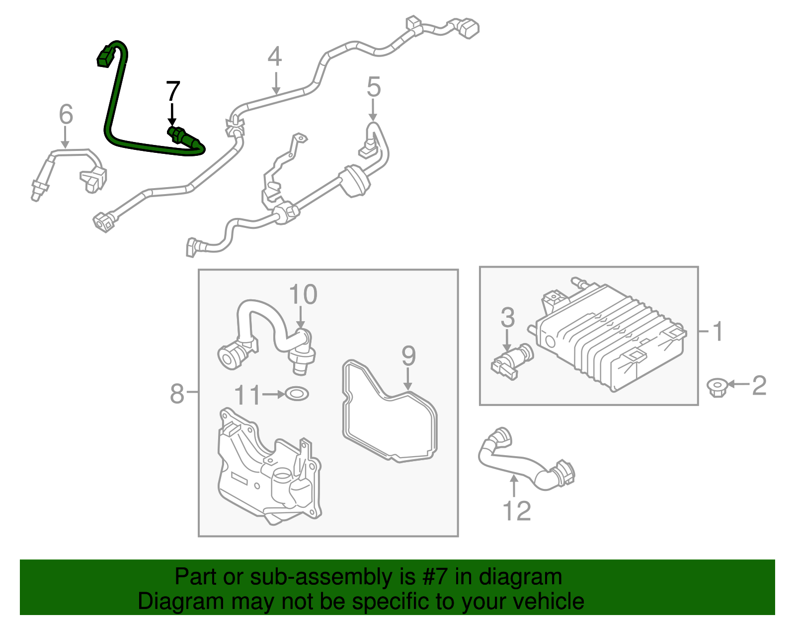 2013-2018 Ford Focus | Oxygen Sensor | CM5Z-9G444-A | Walls' Ford Parts