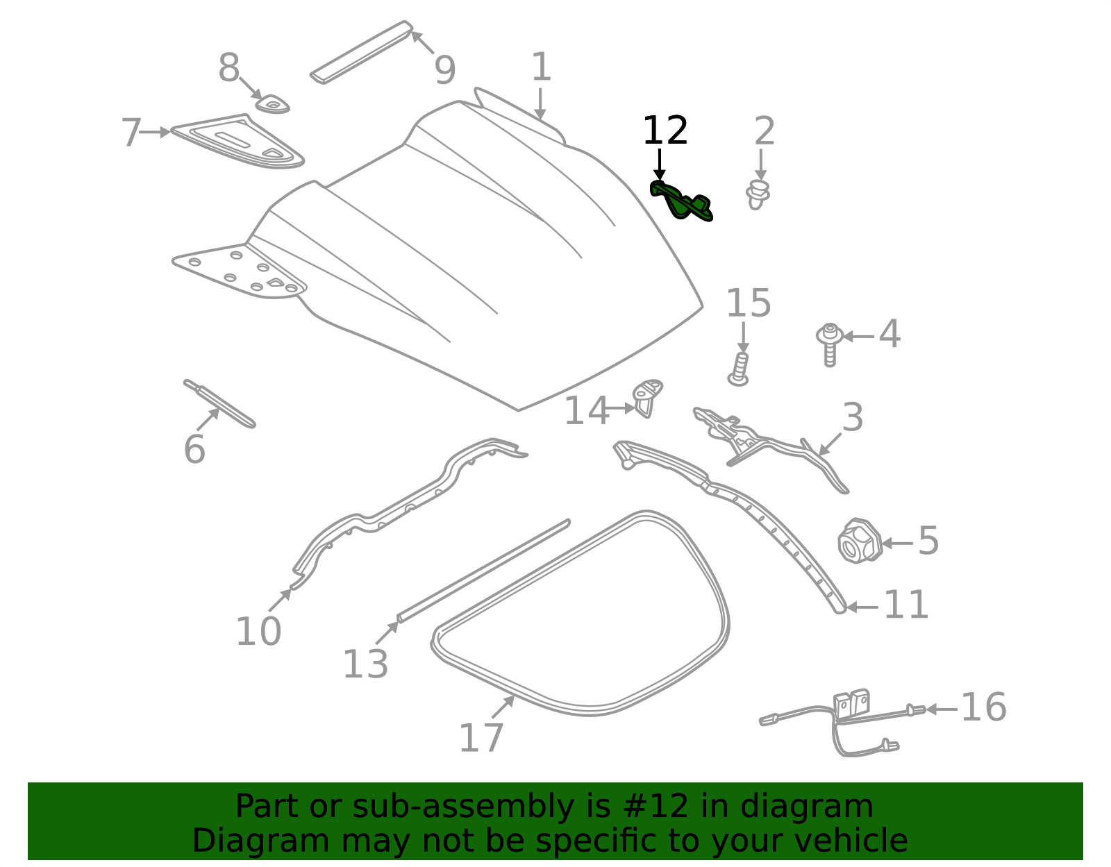 981-567-686-02-OK1 - High-Quality Hinge Cover for 2020-2023 Porsche 718 ...