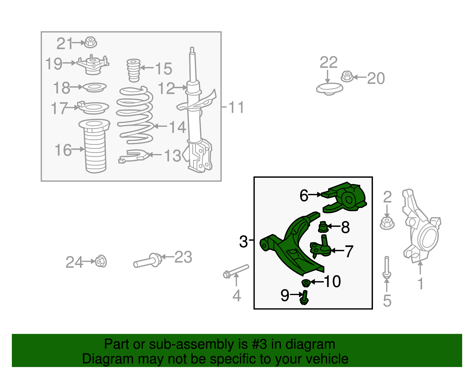 51360-SWA-A01 - Lower Control Arm 2007-2009 Honda CR-V | Honda Parts Online