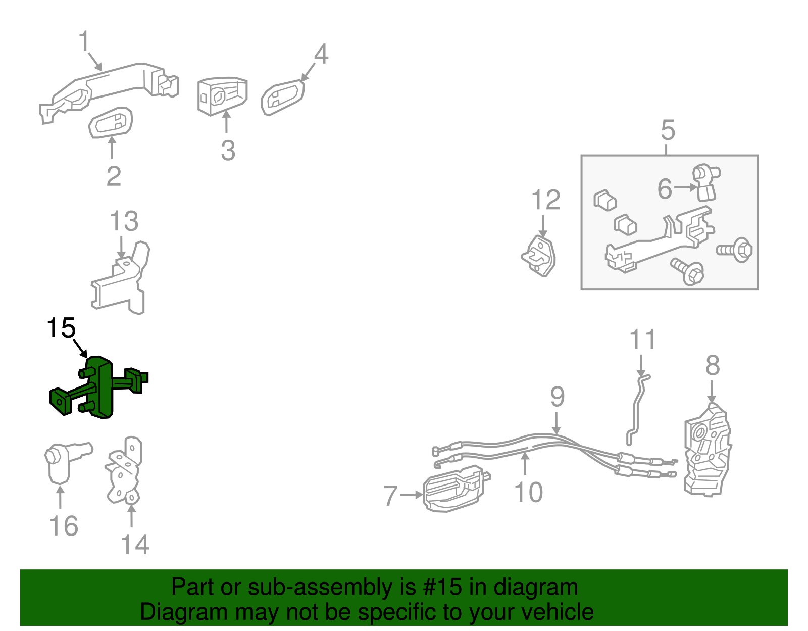 Toyota Door Check Kit (Left, Right, Front) Part# 6861004030 | Toyota of ...