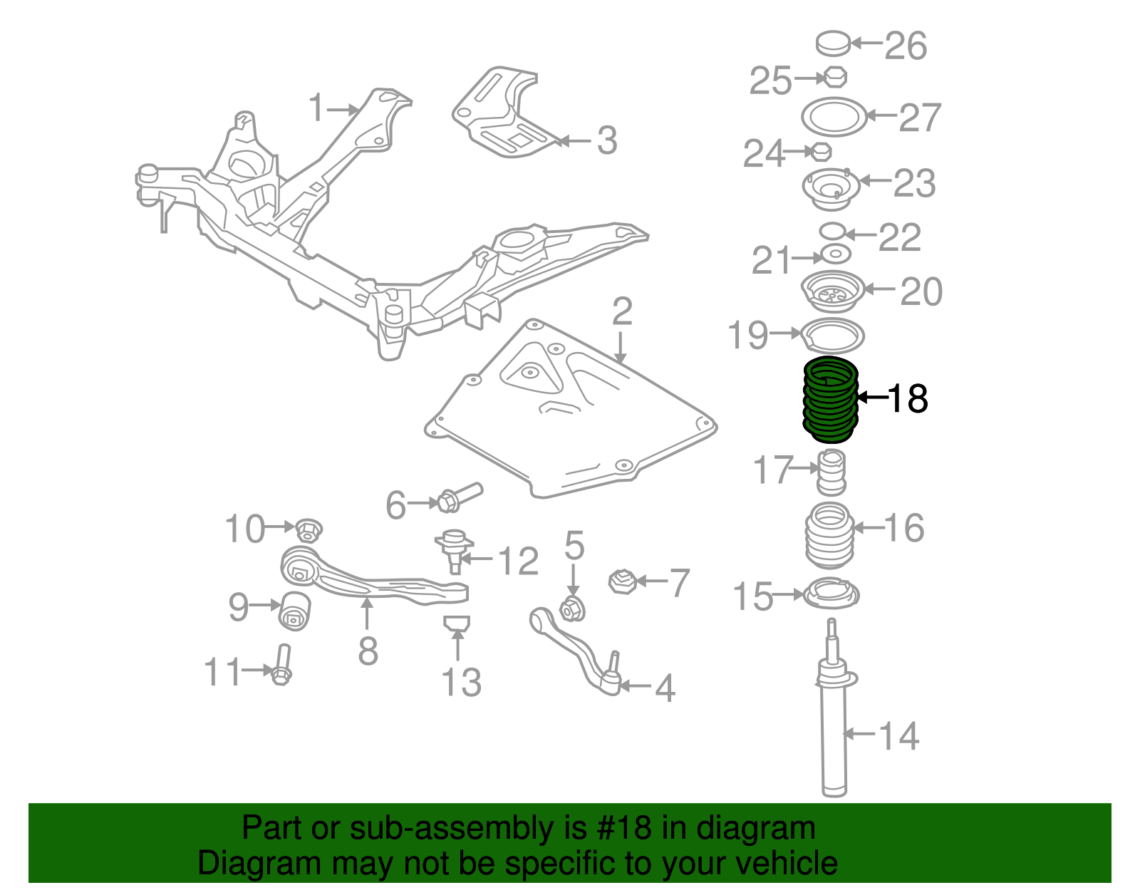 31336768104 - 2008-2010 BMW Coil Spring (31-33-6-768-104) | BMW of ...