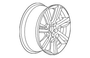 2007-2018 Volvo 8 X 18 Inch Inch Aluminum Rim Sleipner Silver Bright ...