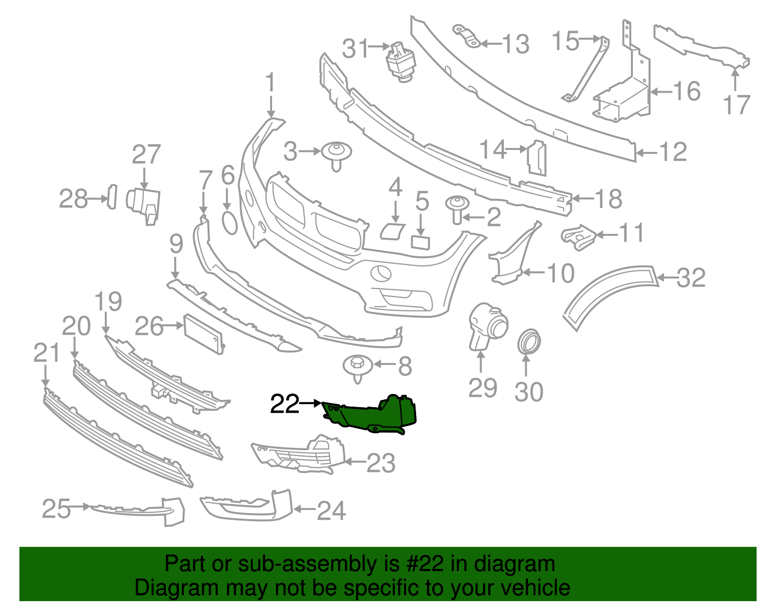 51117336509 - 2014-2018 BMW X5 Outer Grille (51-11-7-336-509) | BMW of ...