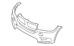 51117378554 - 2014-2018 BMW X5 Bumper Cover (51-11-7-378-554) | BMW of ...