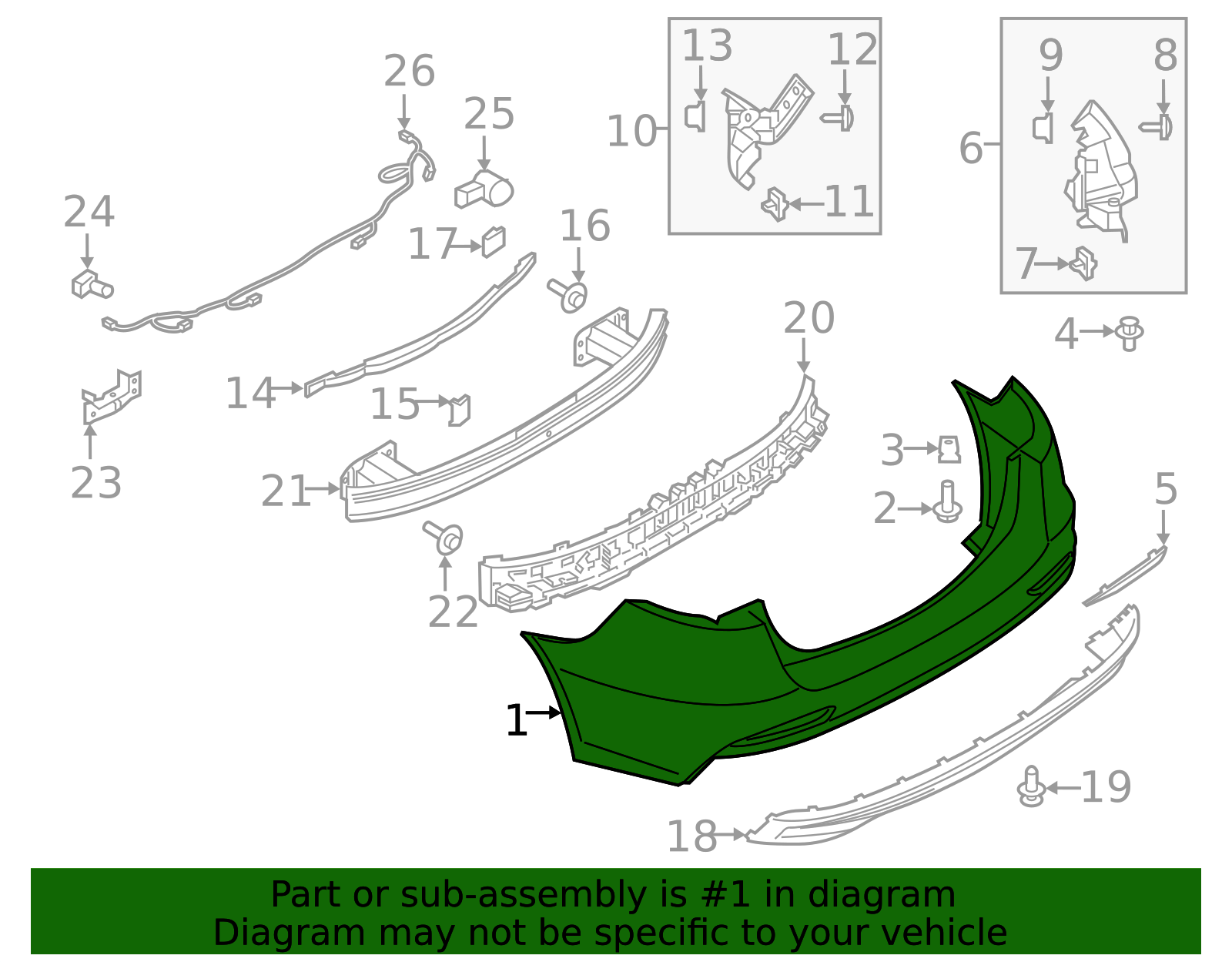 KS7Z-17K835-SAPTM - Bumper Cover 2019-2020 Ford | Ford Parts Direct