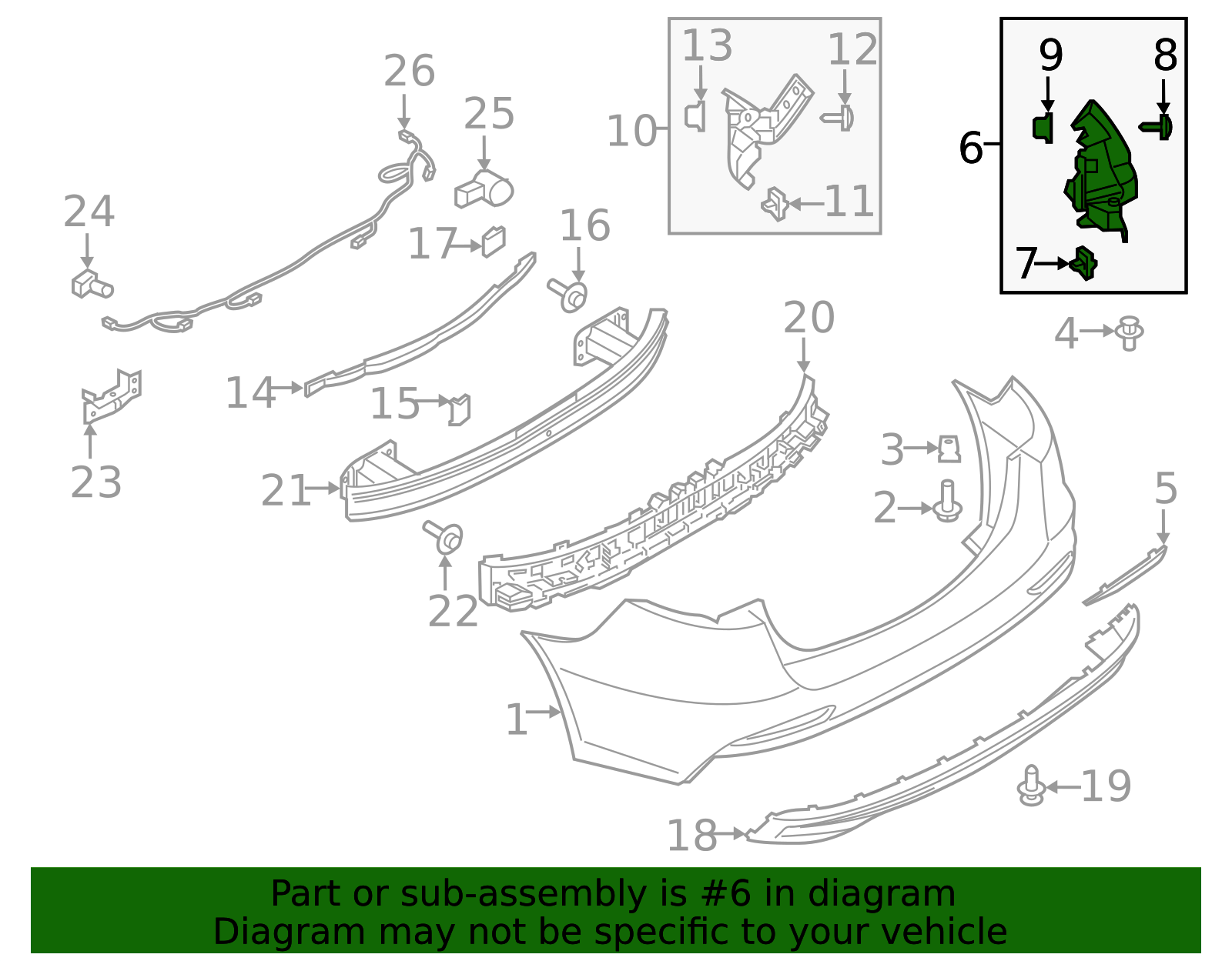 2019-2020 Ford OEM NEW 2019-2020 Ford Fusion Left Side Bracket Bumper ...