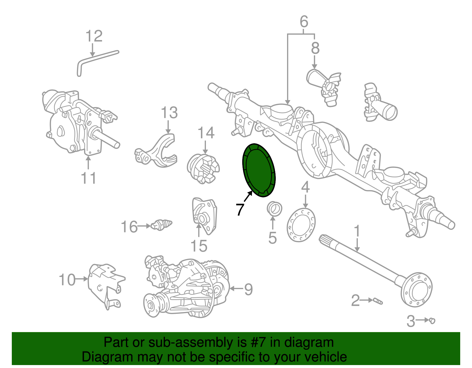 42181-60070 - Axle Housing Gasket 1993-2002 Toyota Land Cruiser | Longo ...