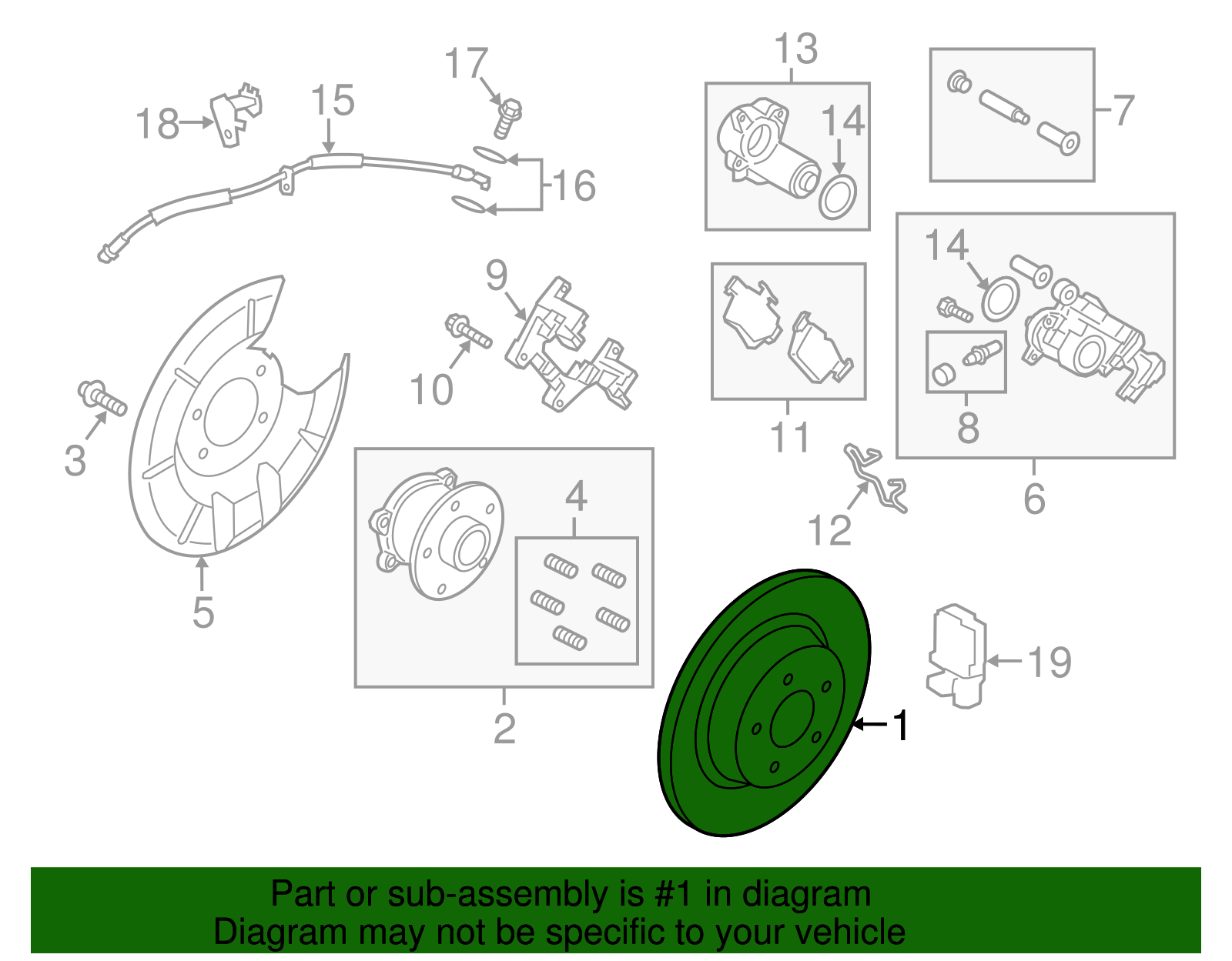 2013-2020 Ford Rotor Assembly - Brake BRRF-398 | Ford OEM Parts Outlet