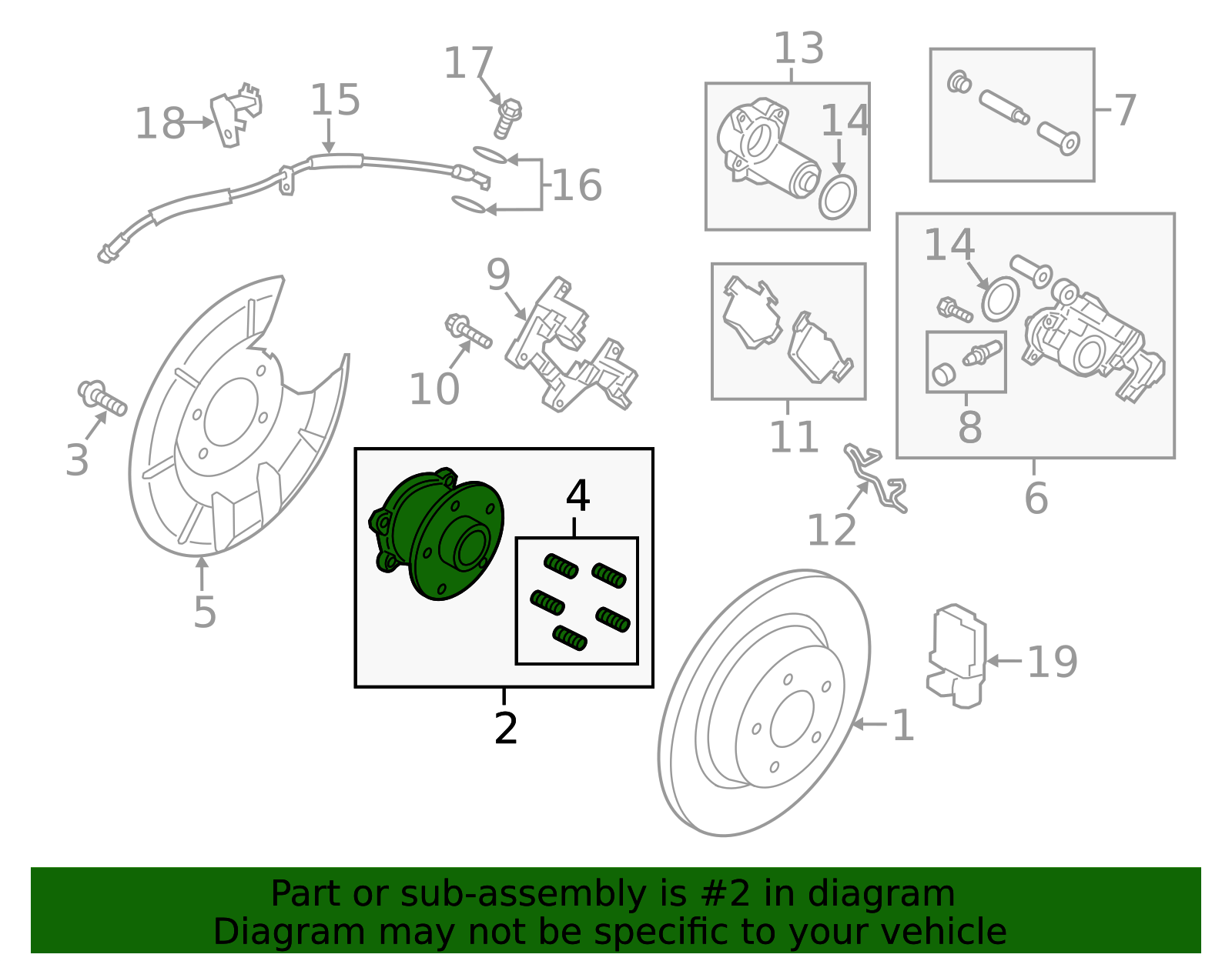 CV6Z-1104-F - Hub Assembly 2013-2019 Ford | Ford Parts Direct